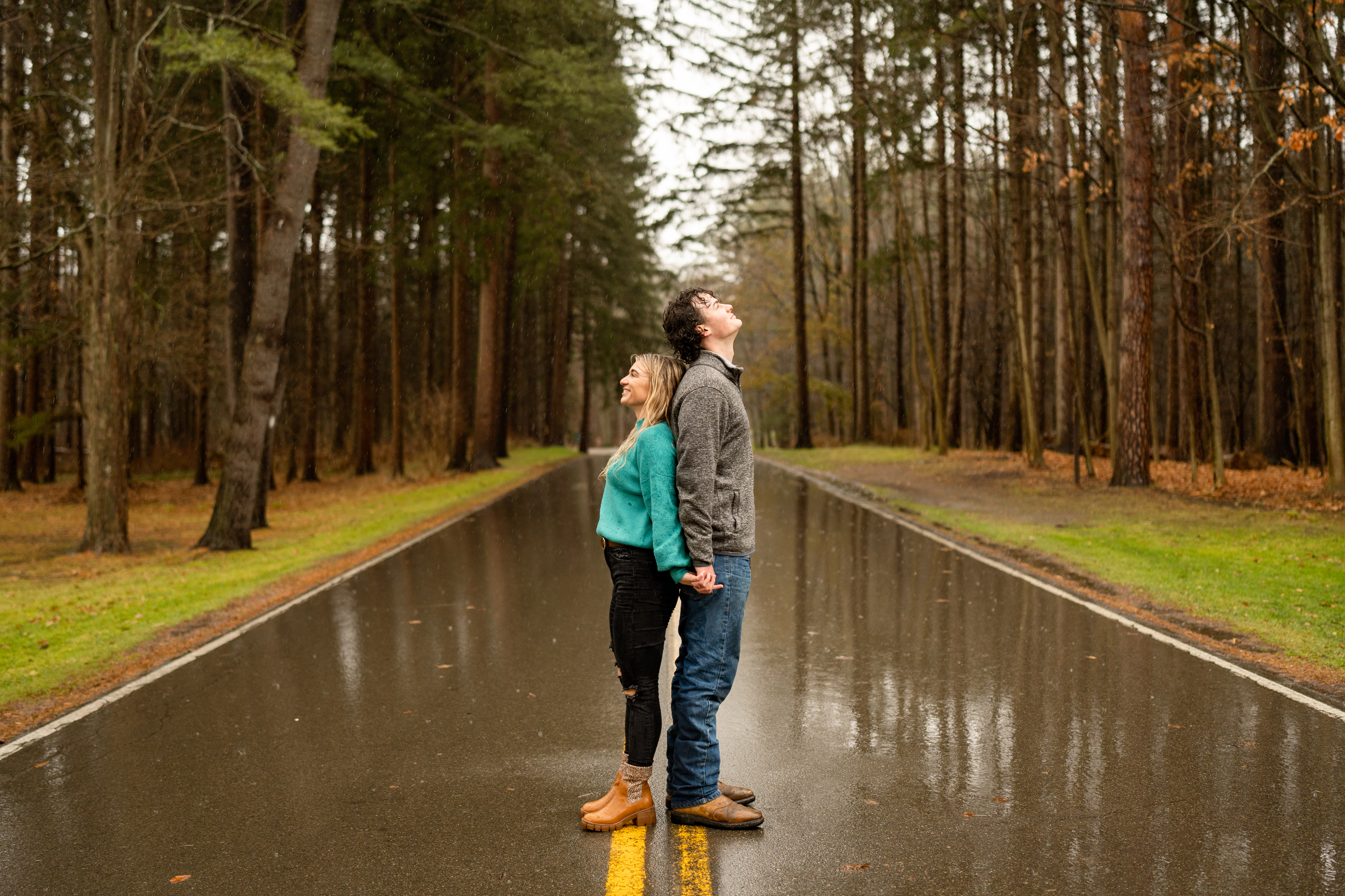 Rainy Day Engagement Session | Letchworth State Park