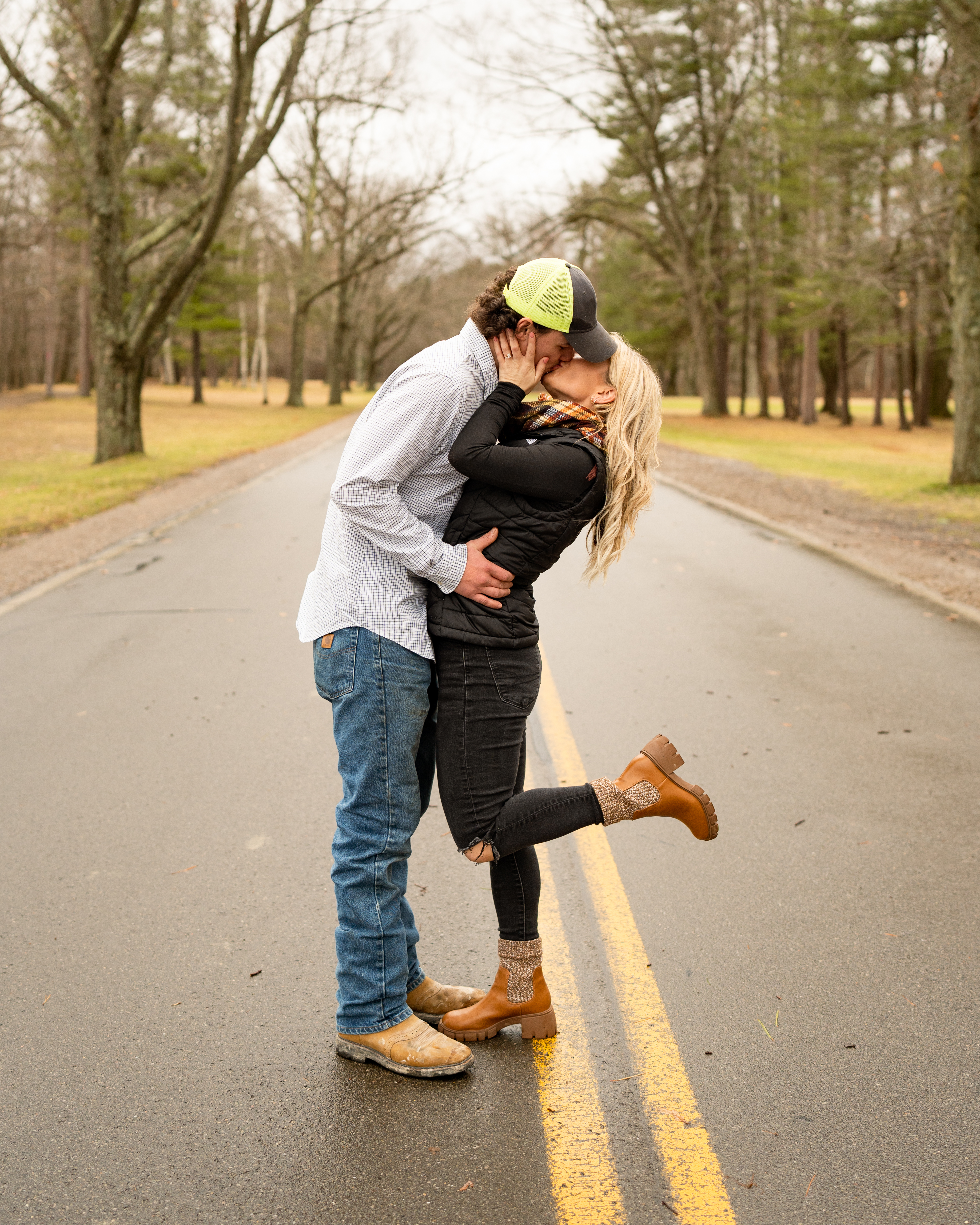 Rainy Day Engagement Session | Letchworth State Park
