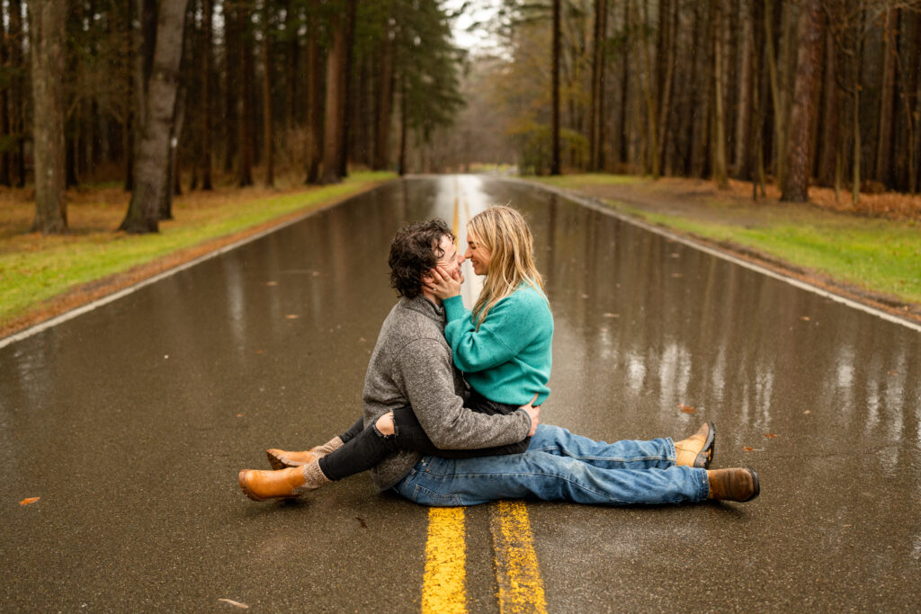 Rainy Day Engagement Session | Letchworth State Park