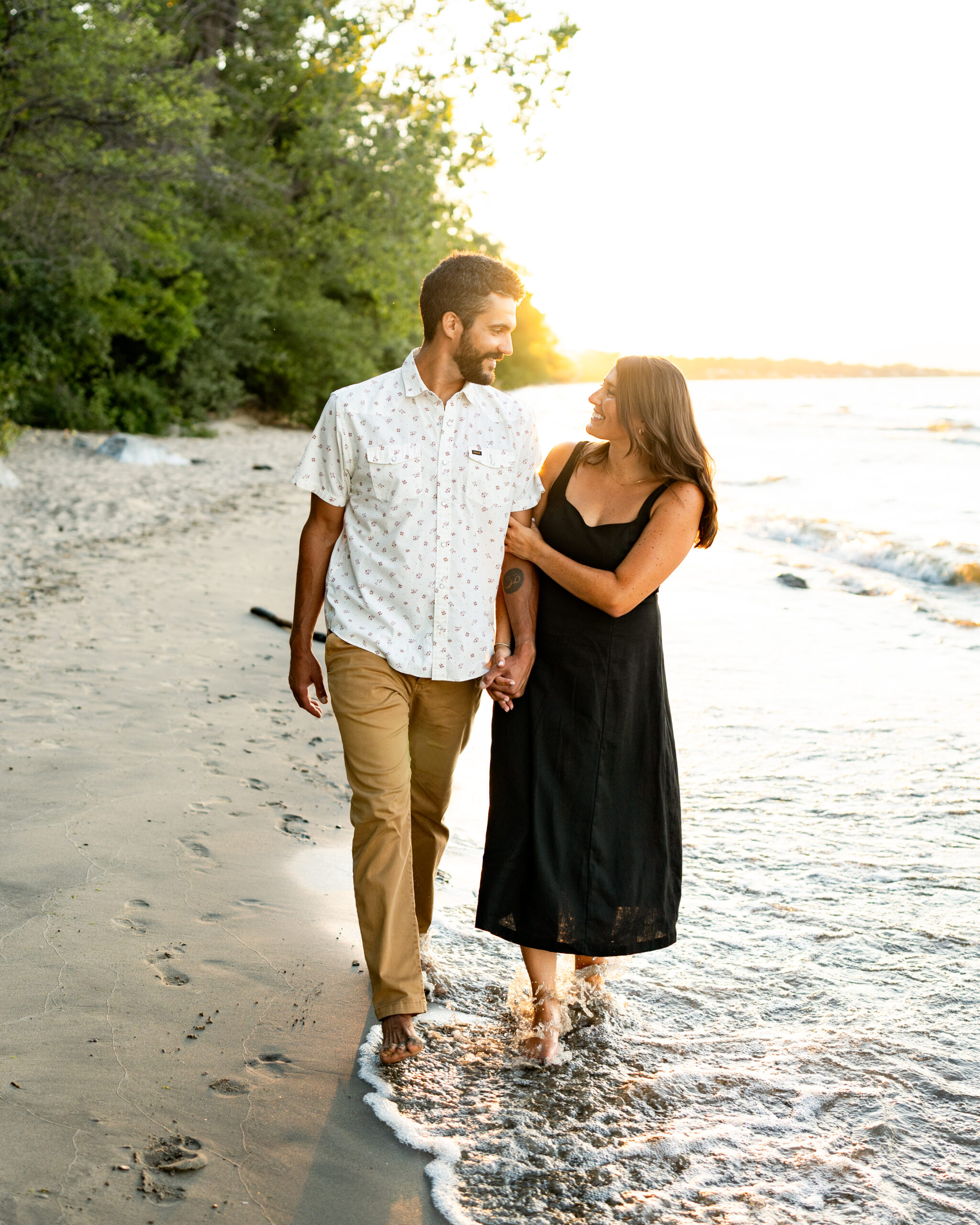 Beach Engagement Photos in Rochester, NY | Jessica & Bram